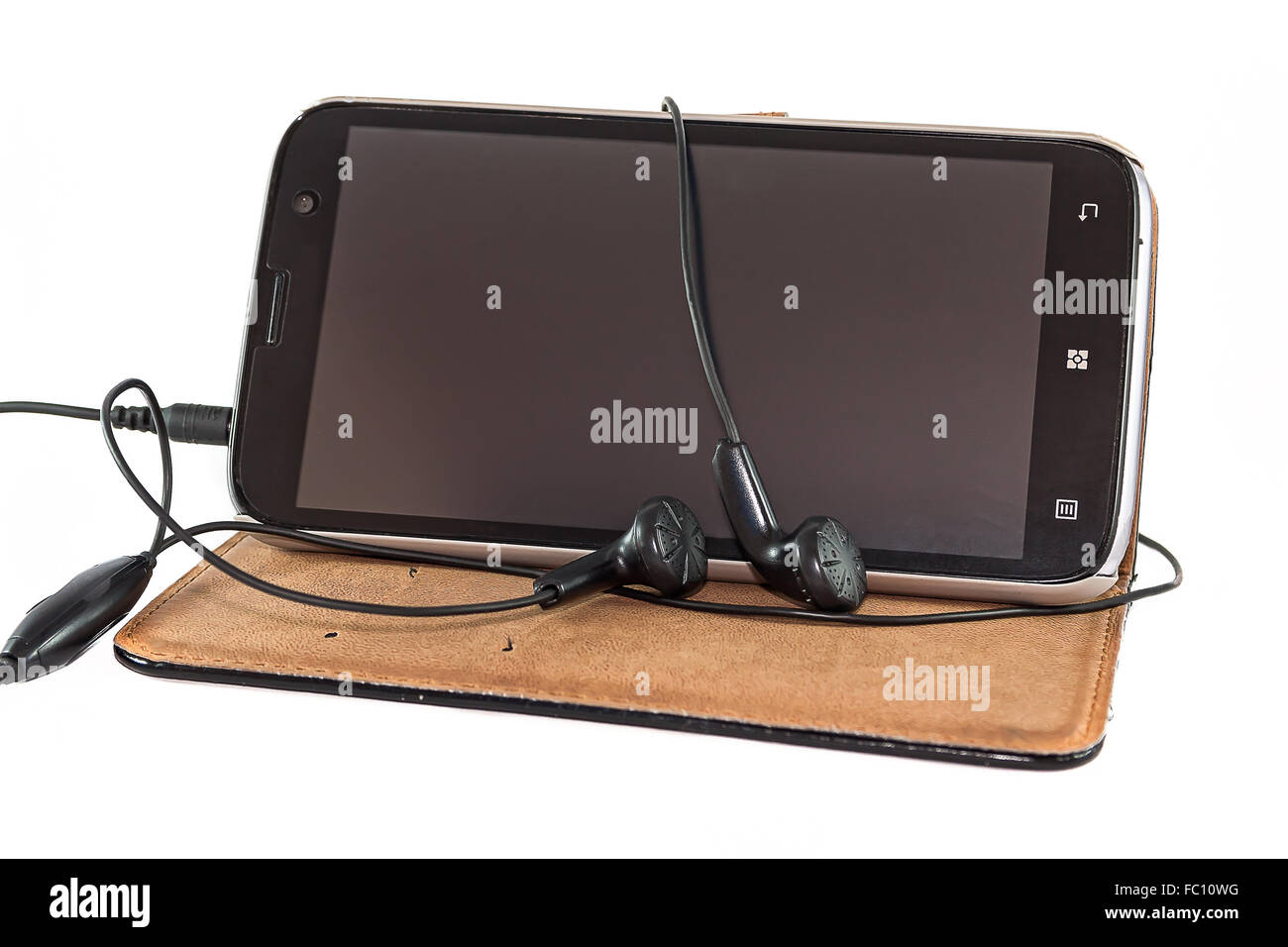 Headphones and smartphone hi-res stock photography and images - Alamy