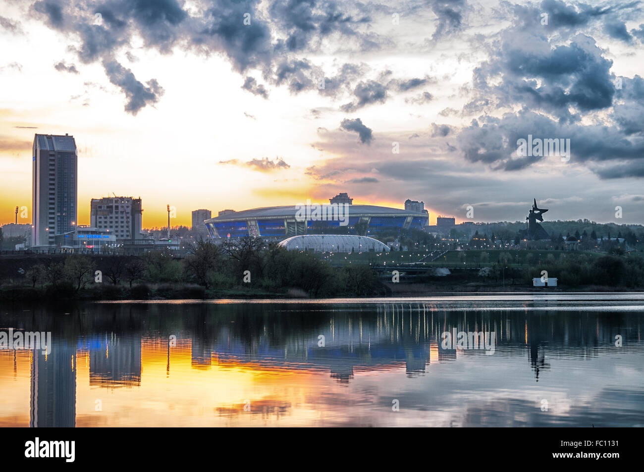 Night urban landscape Stock Photo - Alamy