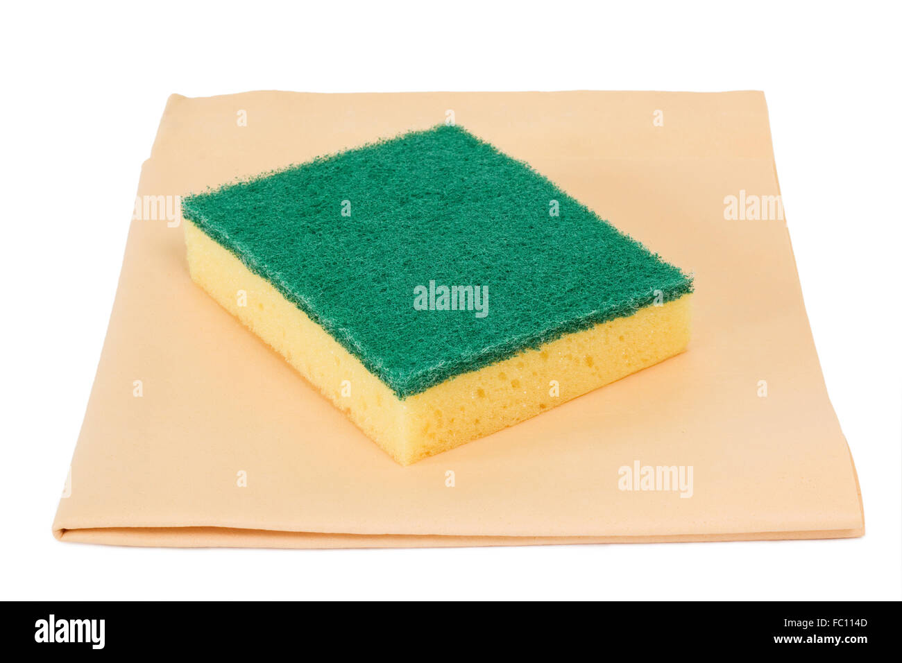 Sponge and rag Stock Photo - Alamy
