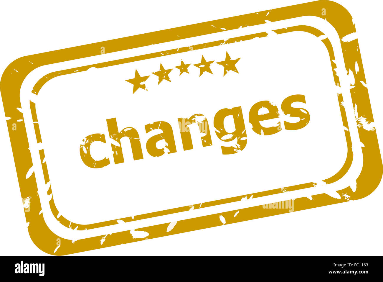 changes stamp isolated on white background Stock Photo - Alamy