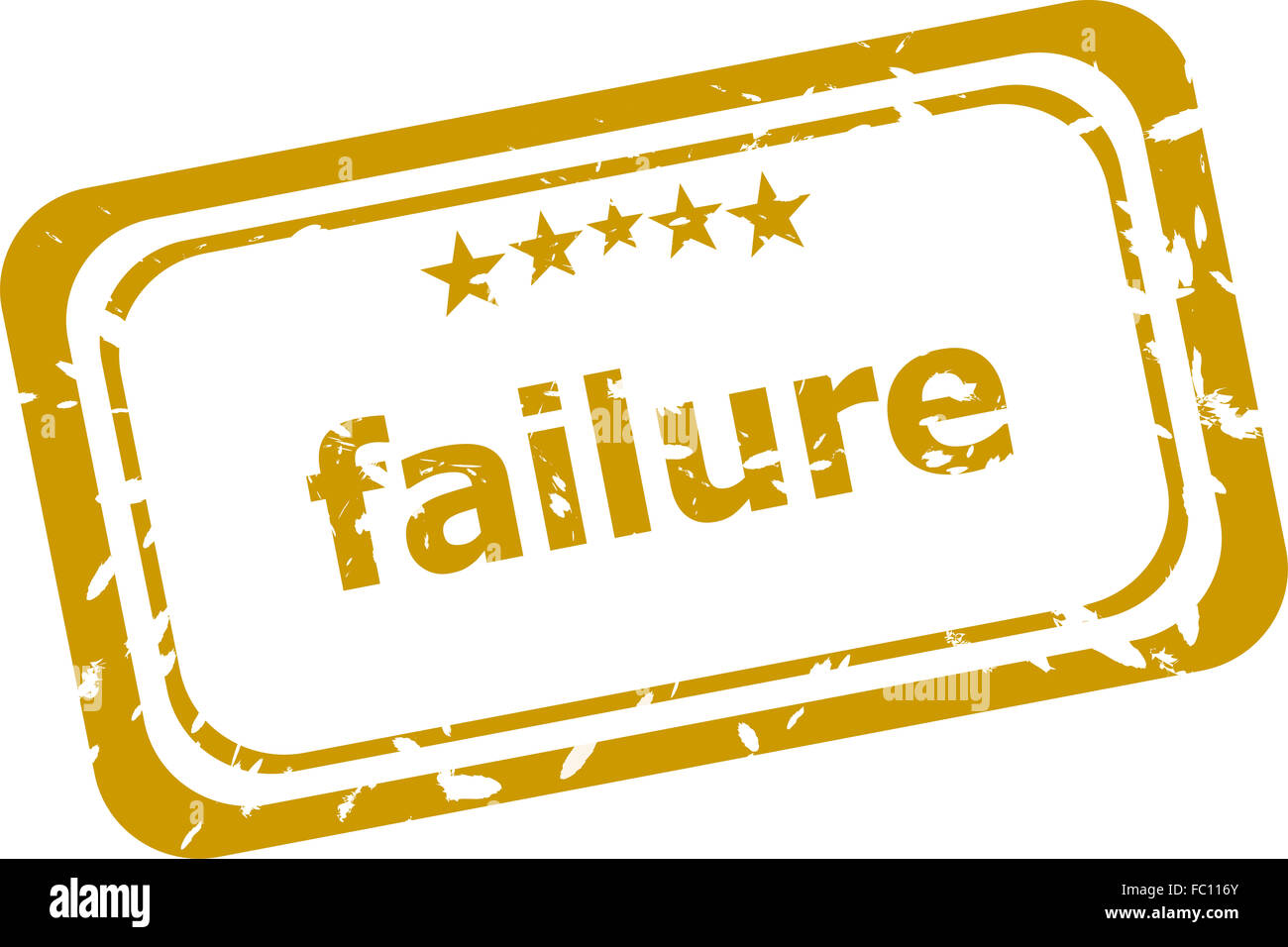 failure stamp isolated on white background Stock Photo - Alamy