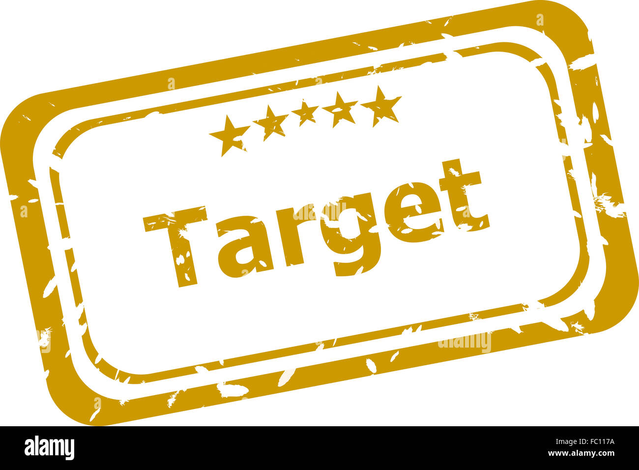 target stamp isolated on white background Stock Photo - Alamy