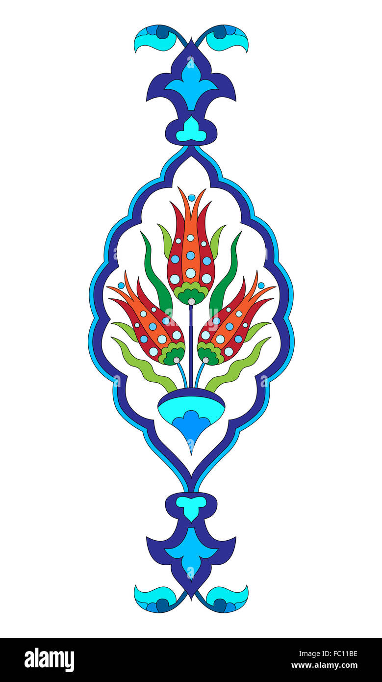 flowers in the Ottoman art Stock Photo - Alamy