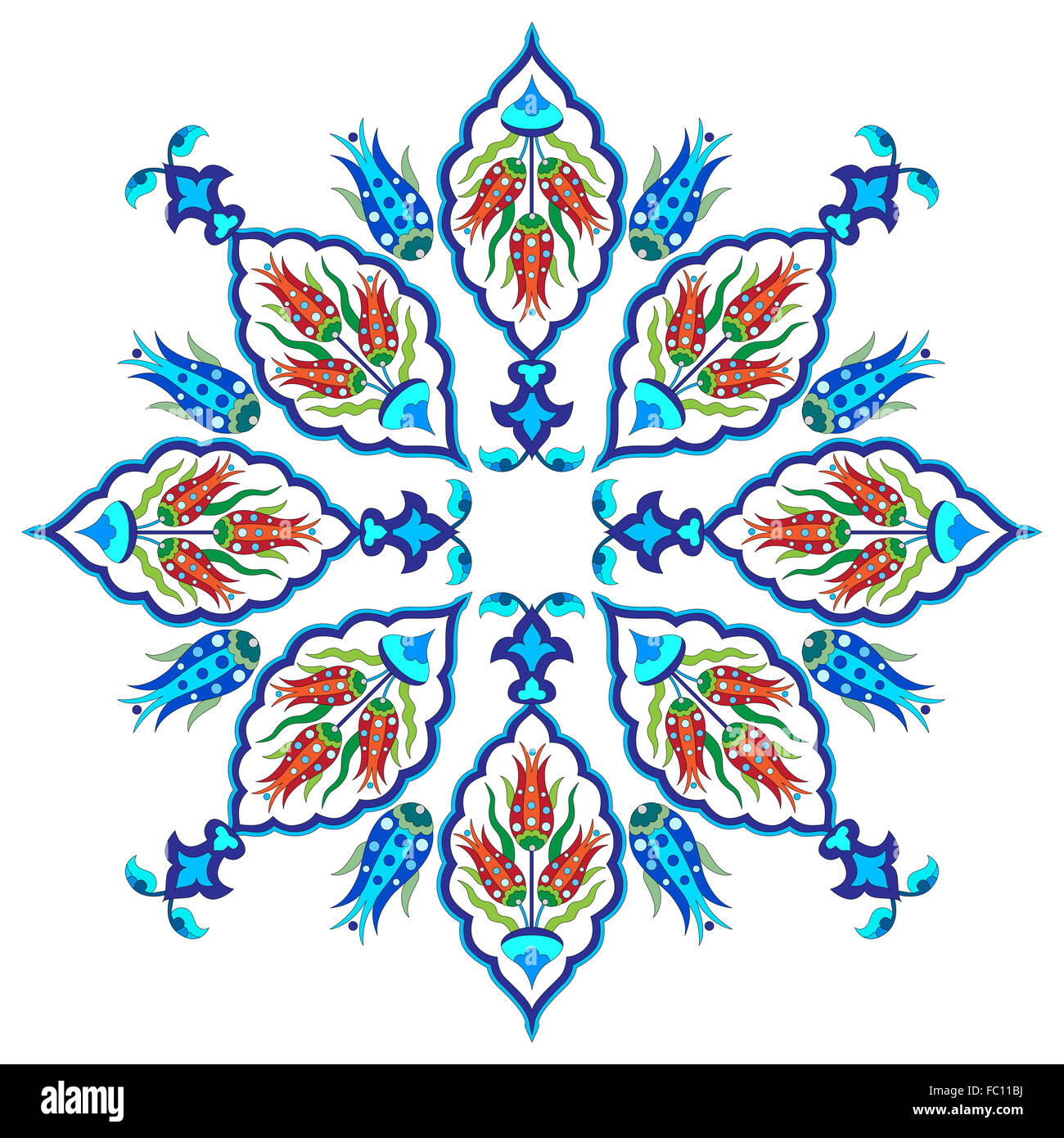 flowers in the Ottoman art two Stock Photo - Alamy