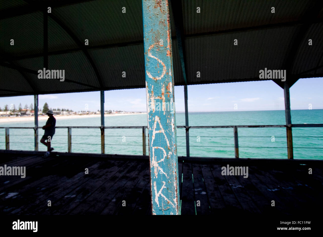 Adelaide, Australia. 20th Jan, 2016. A beach was evacuated after a ...