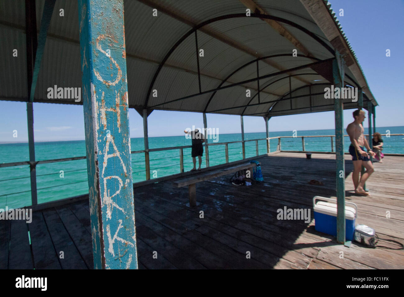 Adelaide, Australia. 20th Jan, 2016. A beach was evacuated after a ...