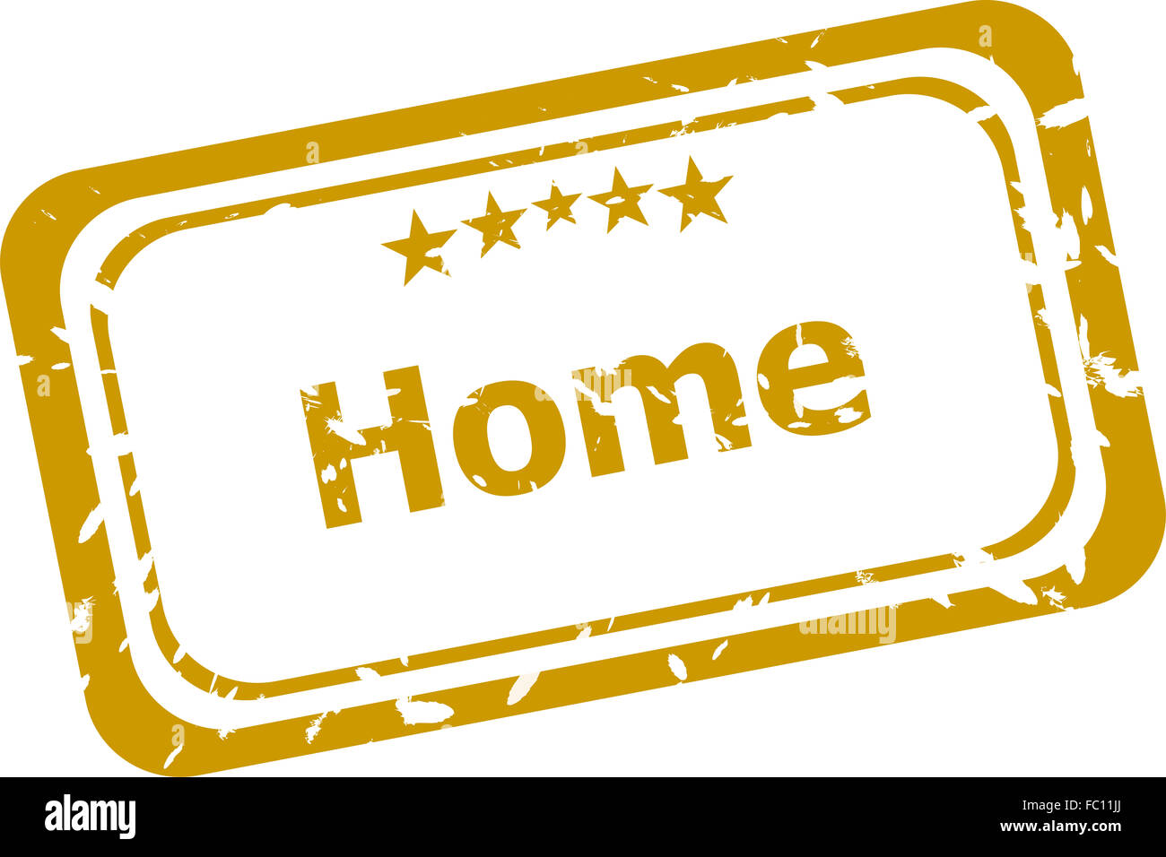 home stamp isolated on white background Stock Photo - Alamy