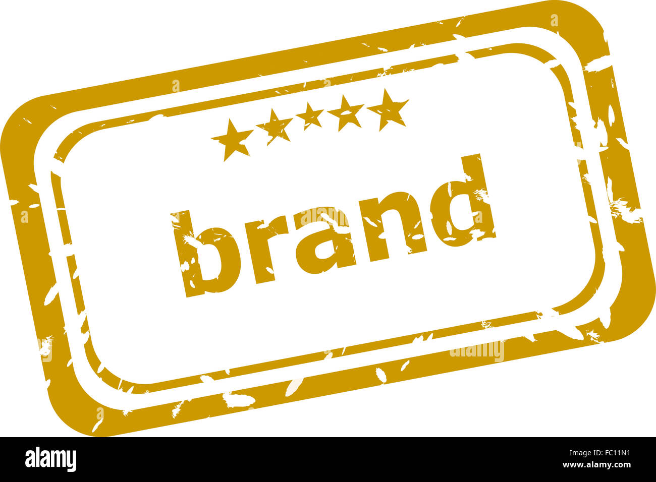 brand stamp isolated on white background Stock Photo - Alamy