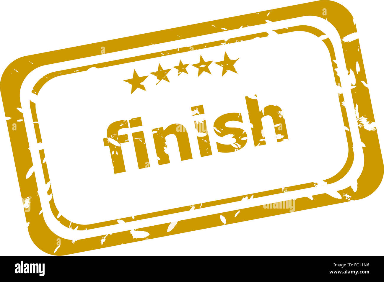 finish stamp isolated on white background Stock Photo - Alamy