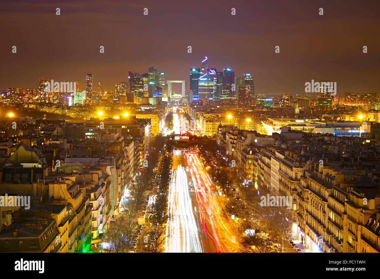 Paris at night Stock Photo - Alamy