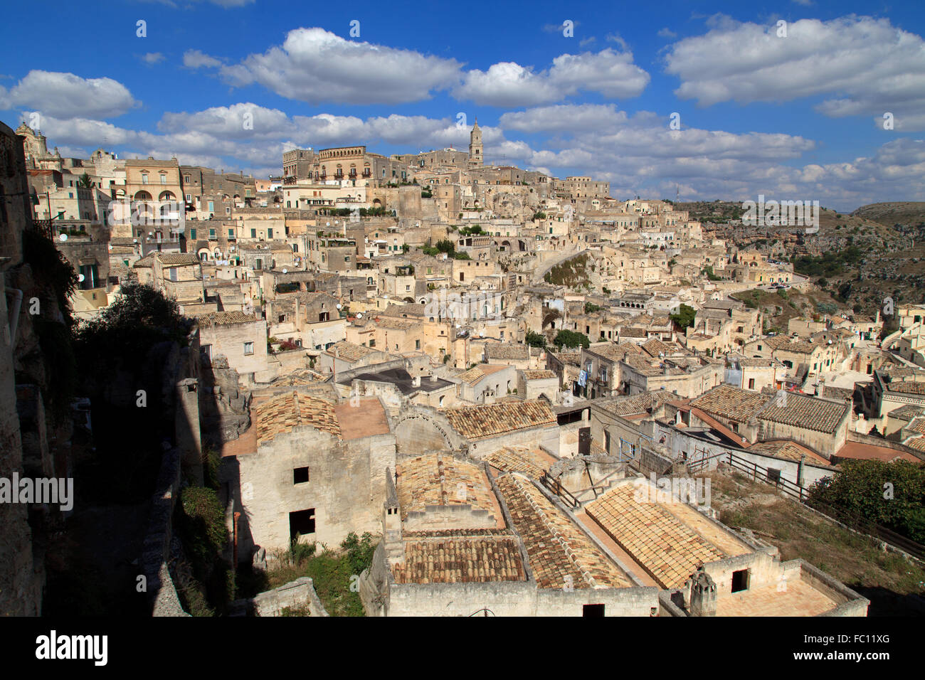 Matera town in Italy with cave settlements Stock Photo - Alamy