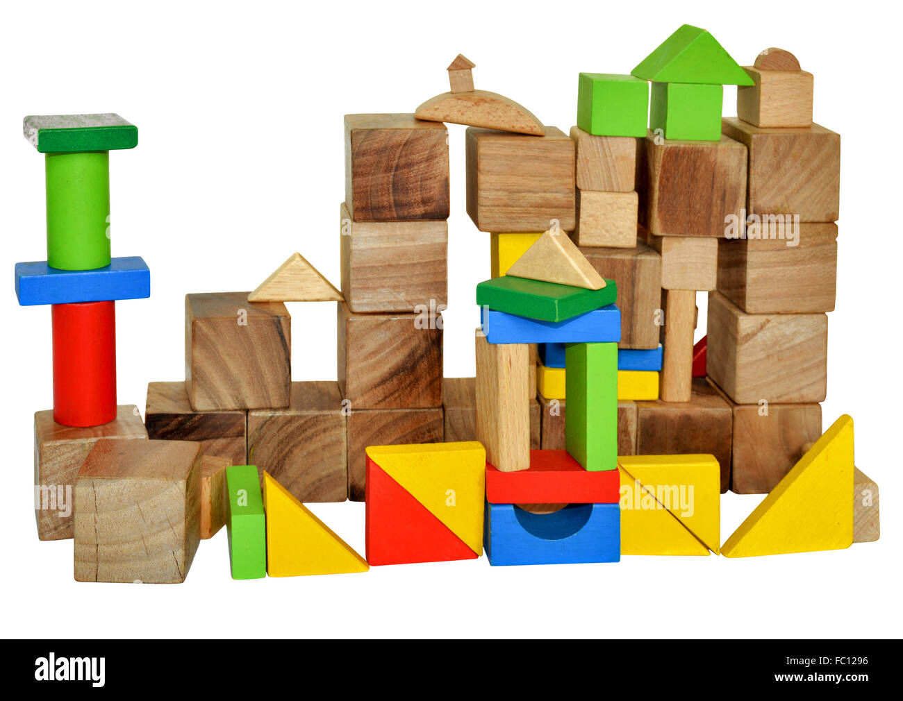 City of wooden cubes Stock Photo - Alamy
