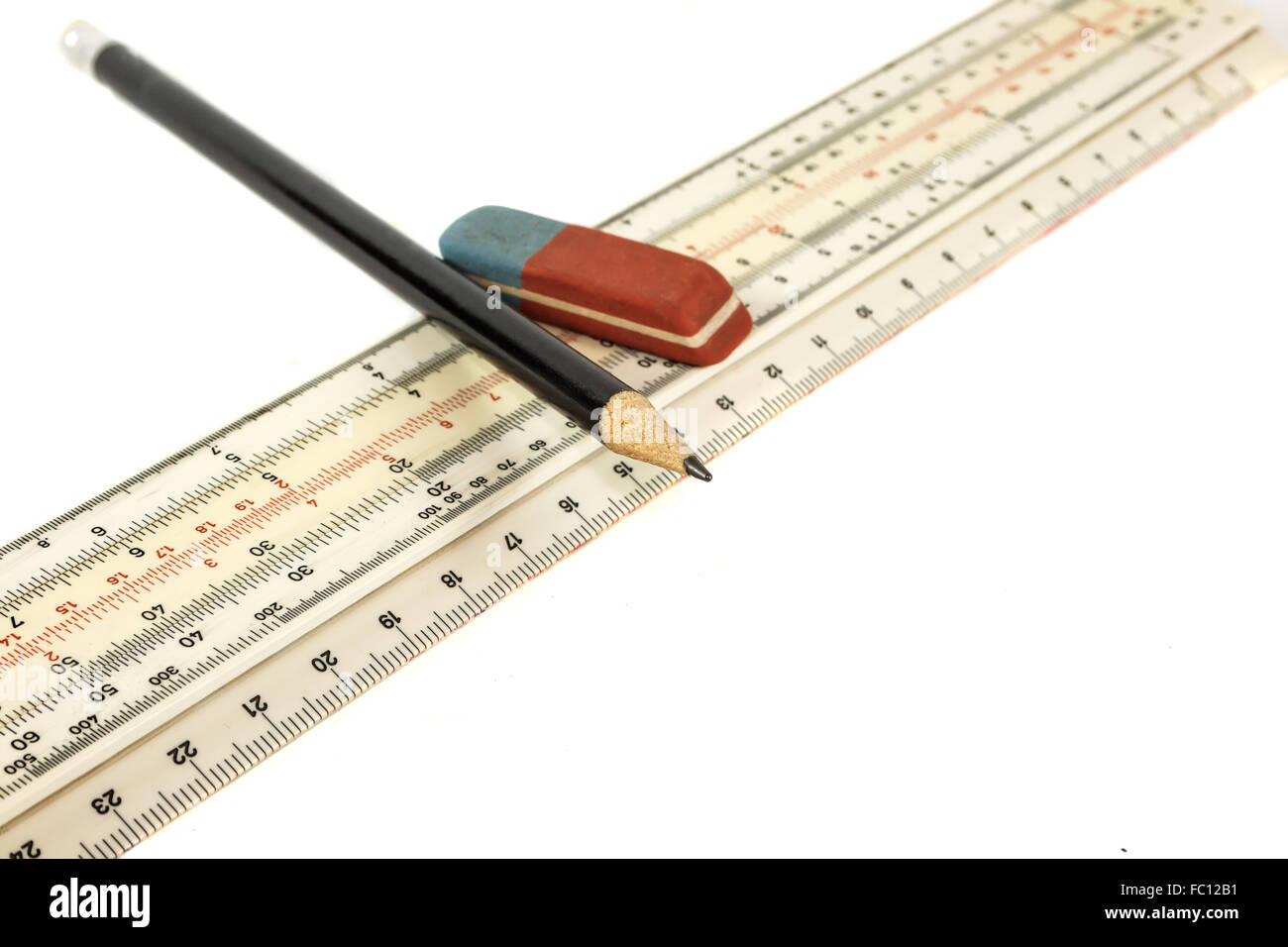 Pencil and ruler hi-res stock photography and images - Alamy