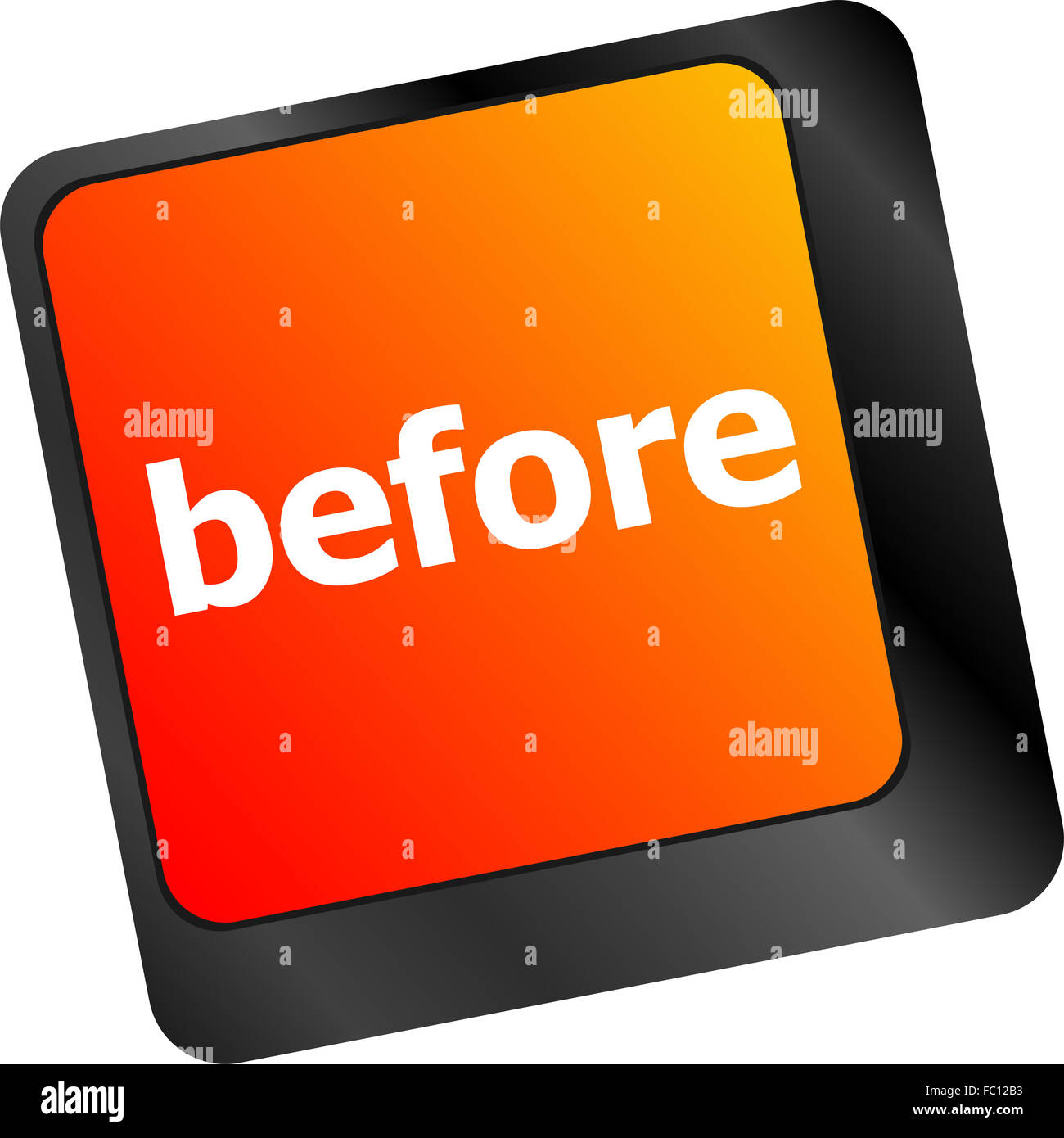 before button on computer keyboard key Stock Photo - Alamy