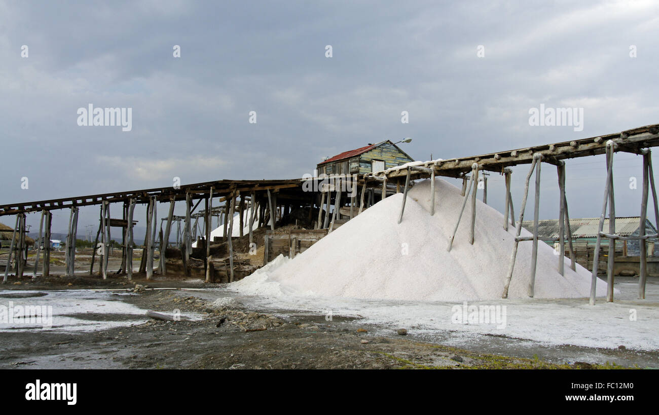 weathered salt refinery Stock Photo - Alamy