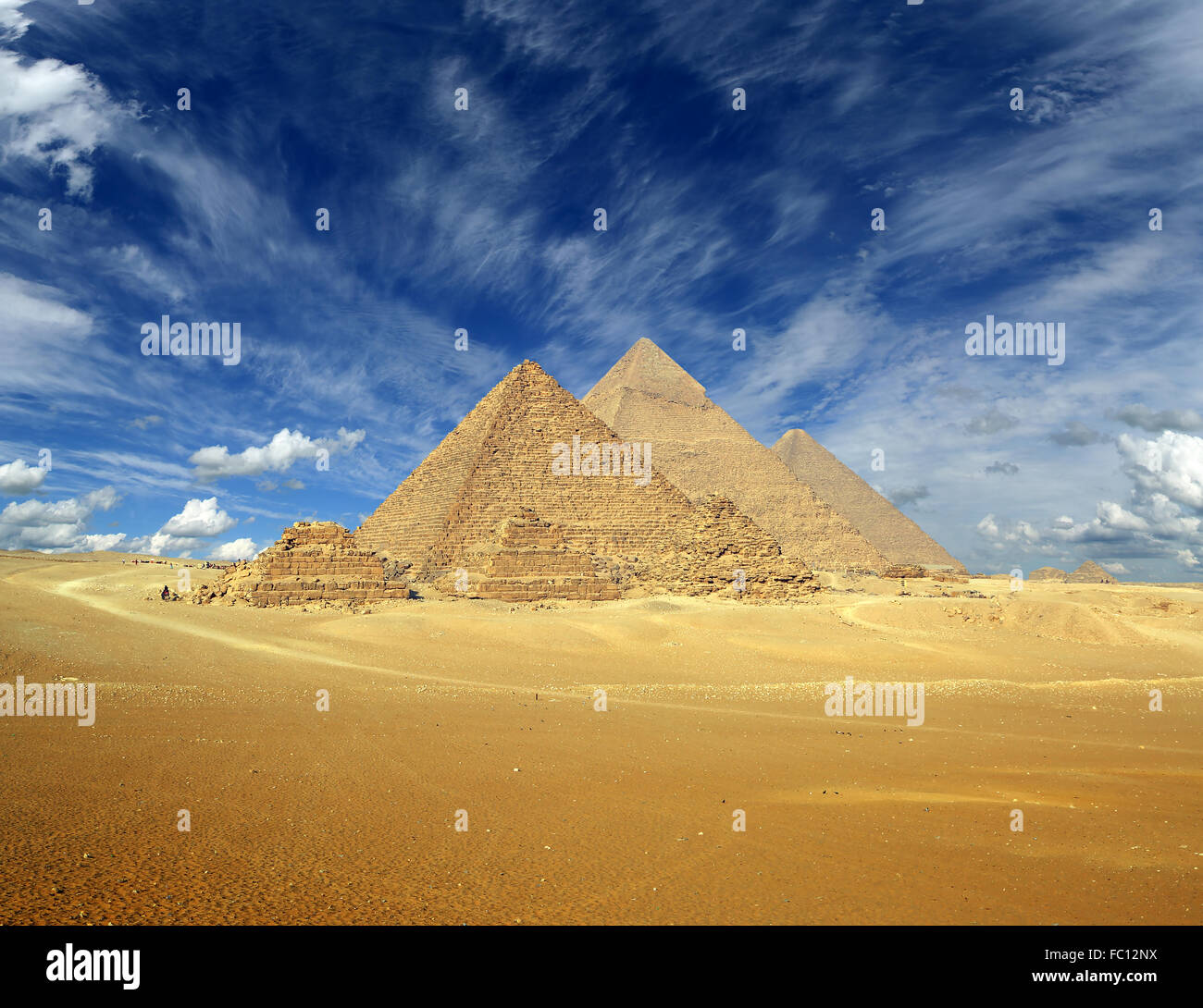 Great pyramids in Egypt Stock Photo - Alamy