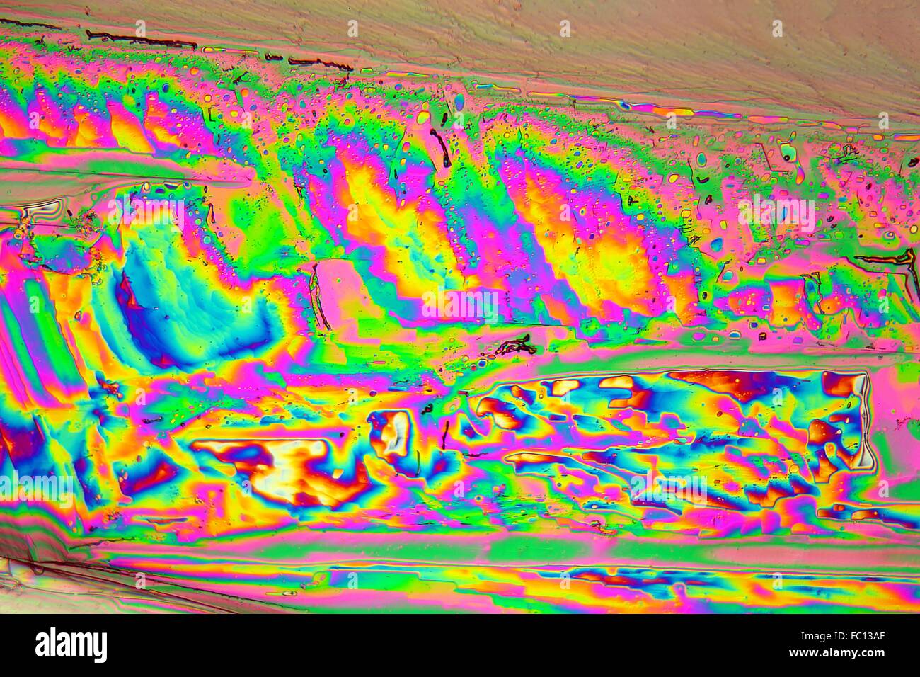 Lanthanum nitrate under the Microscope Stock Photo - Alamy