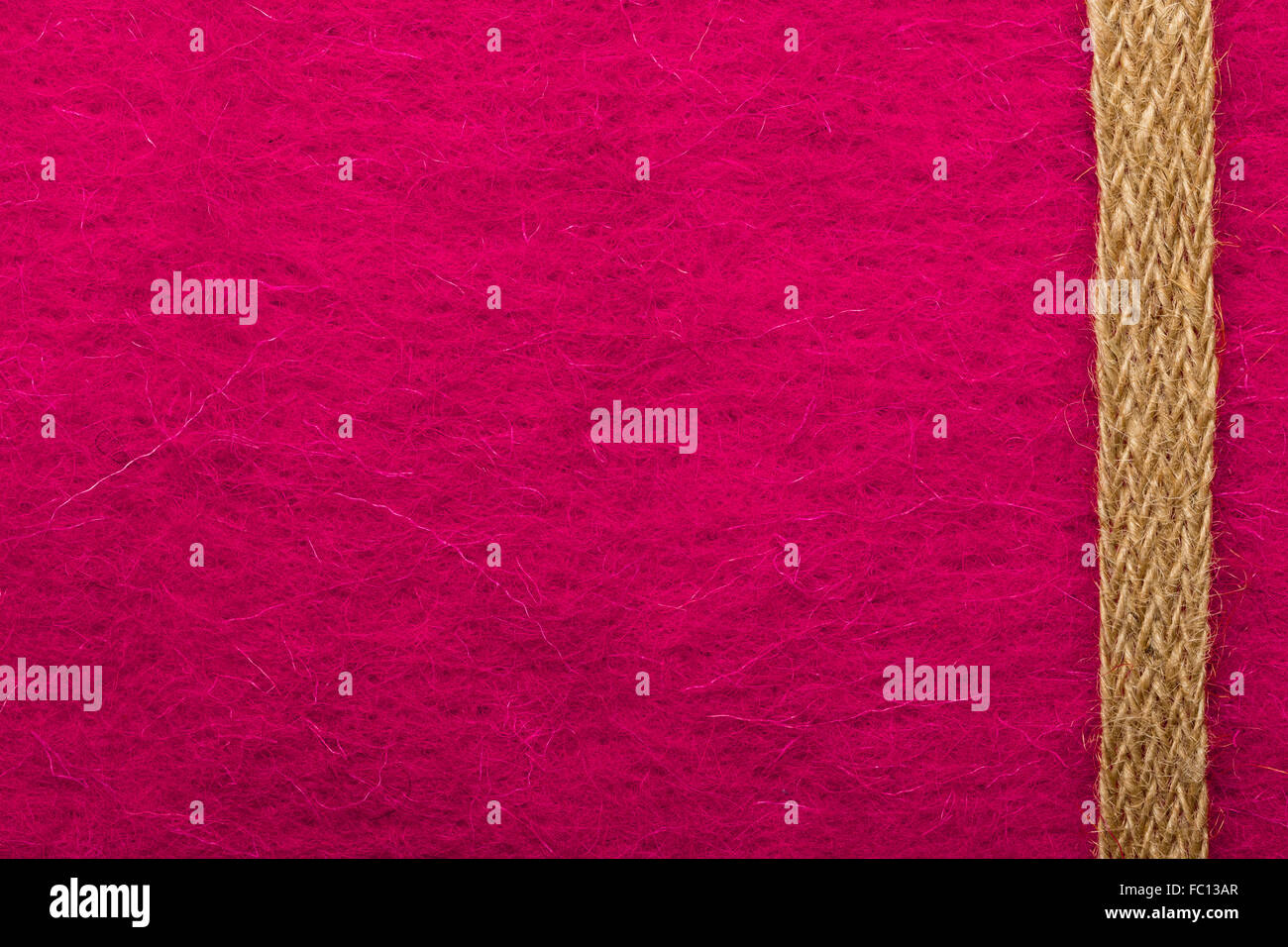 Jute rope over pink background Stock Photo - Alamy