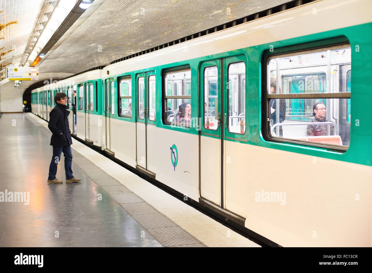 Colorful interior of paris metro hi-res stock photography and images ...