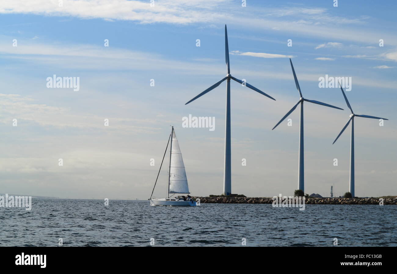 Wind turbine sea hi-res stock photography and images - Alamy