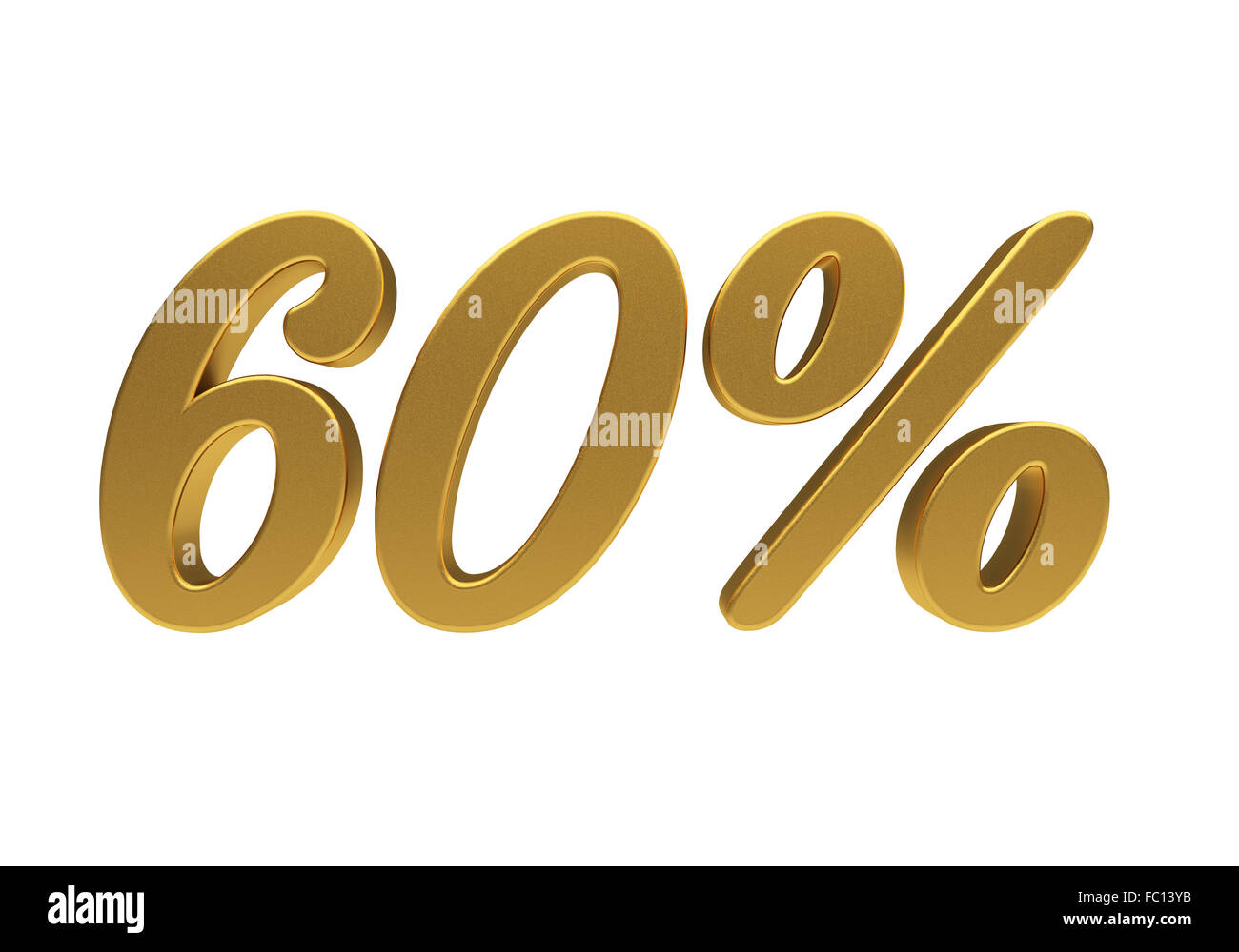 3D 60 percent isolated Stock Photo - Alamy