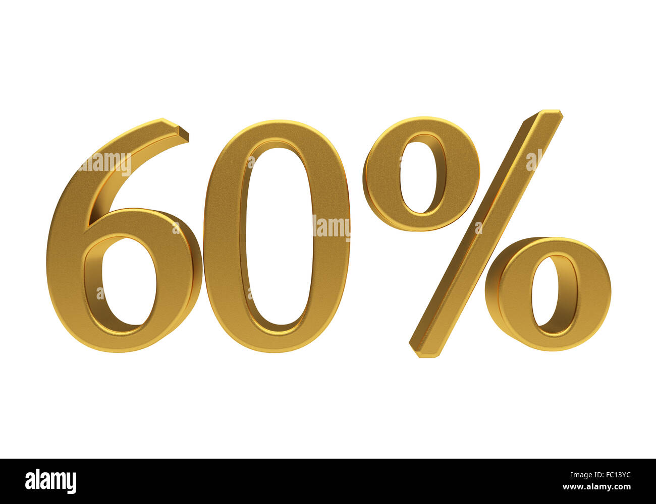 3D 60 percent isolated Stock Photo - Alamy