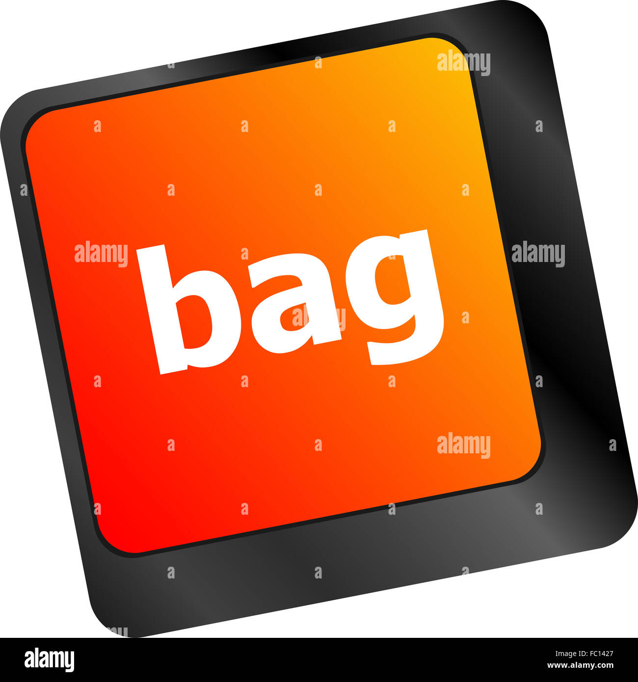 bag button on computer pc keyboard key Stock Photo - Alamy