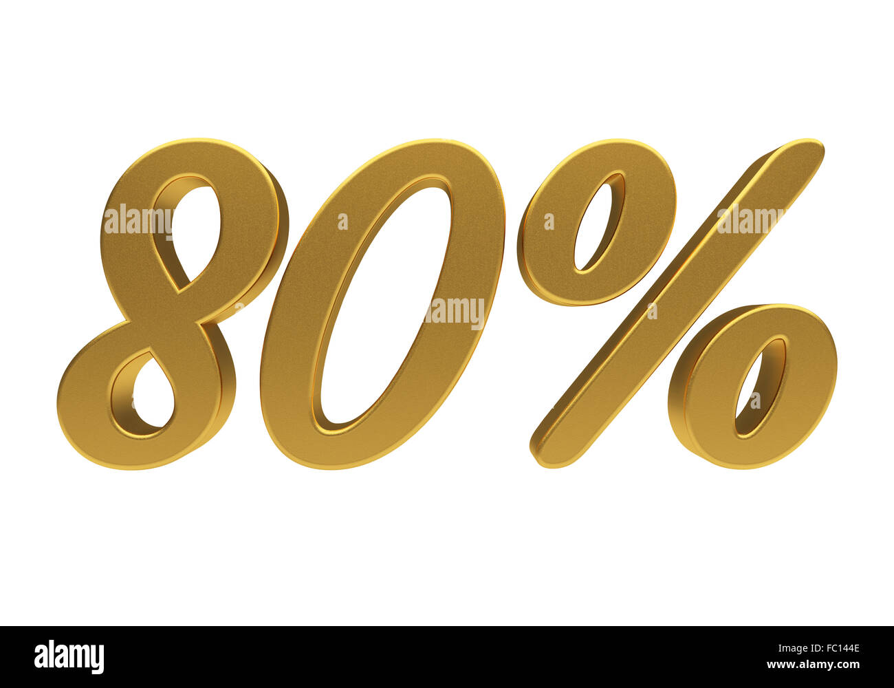 3D 80 percent isolated Stock Photo - Alamy