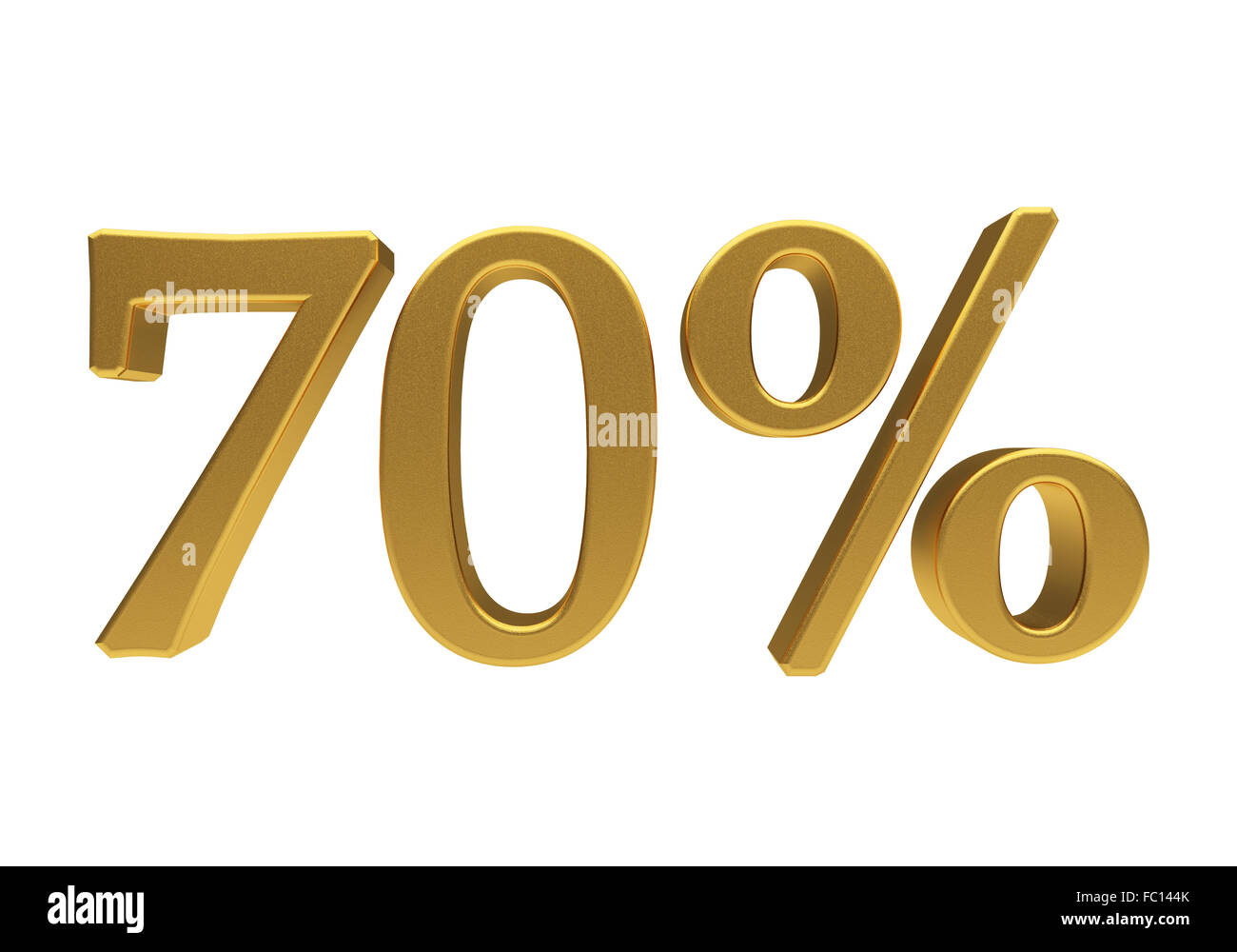 3D 70 percent isolated Stock Photo - Alamy