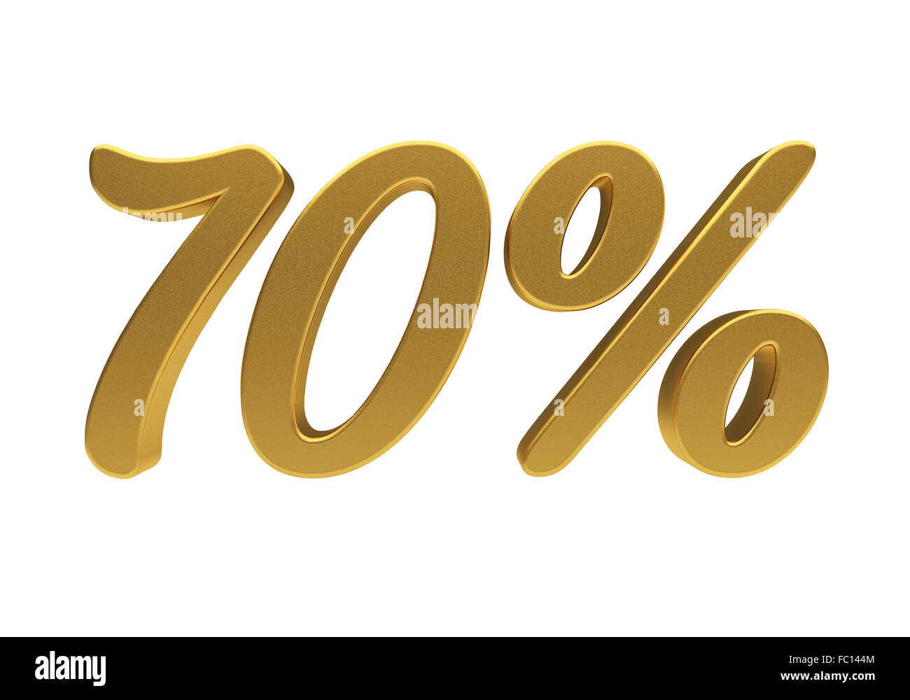 3D 70 percent isolated Stock Photo - Alamy