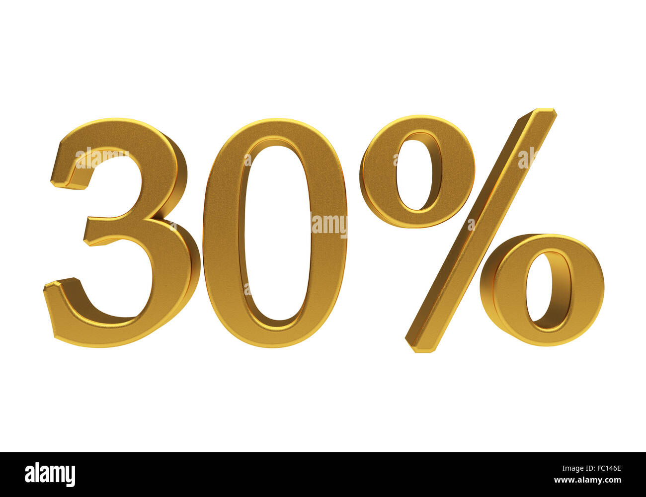 3D 30 percent isolated Stock Photo - Alamy