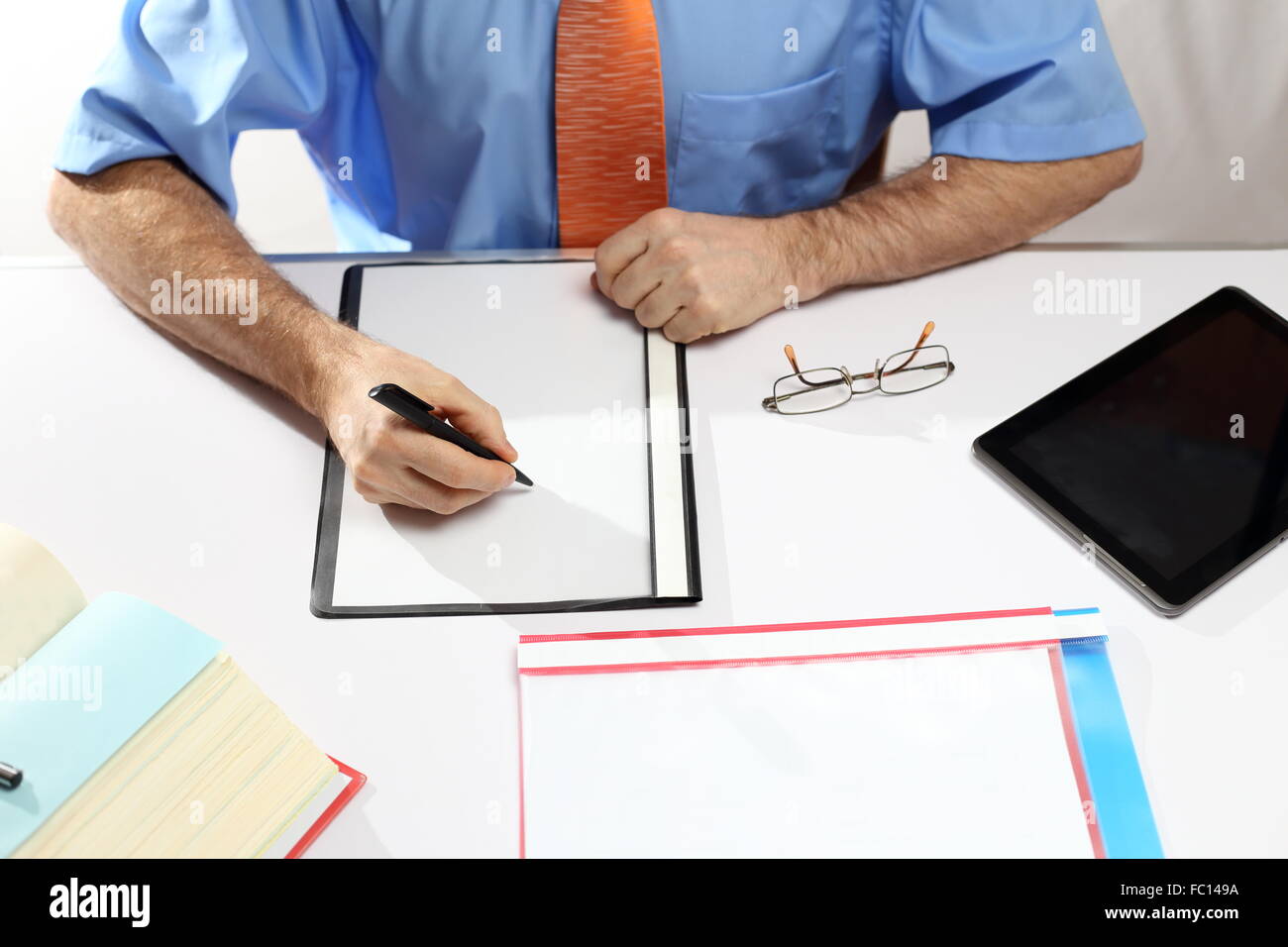 writing on document Stock Photo - Alamy