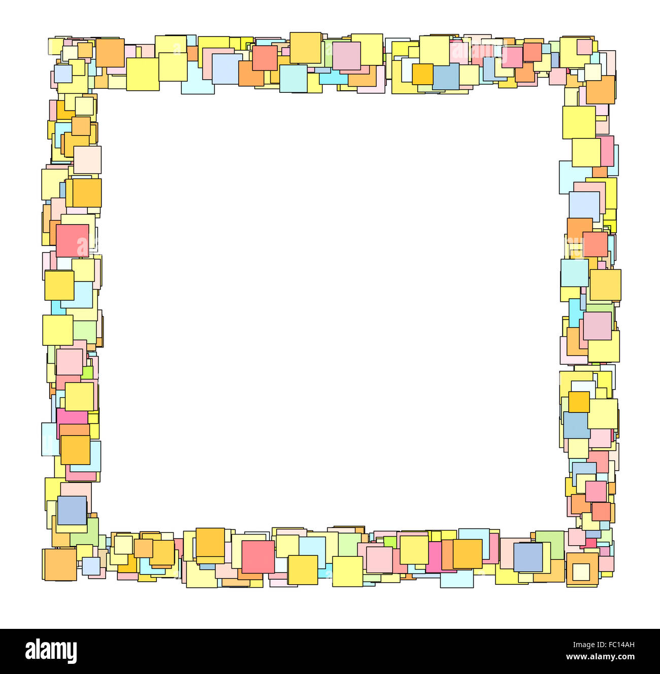 abstract composition with candy color square plane Stock Photo - Alamy