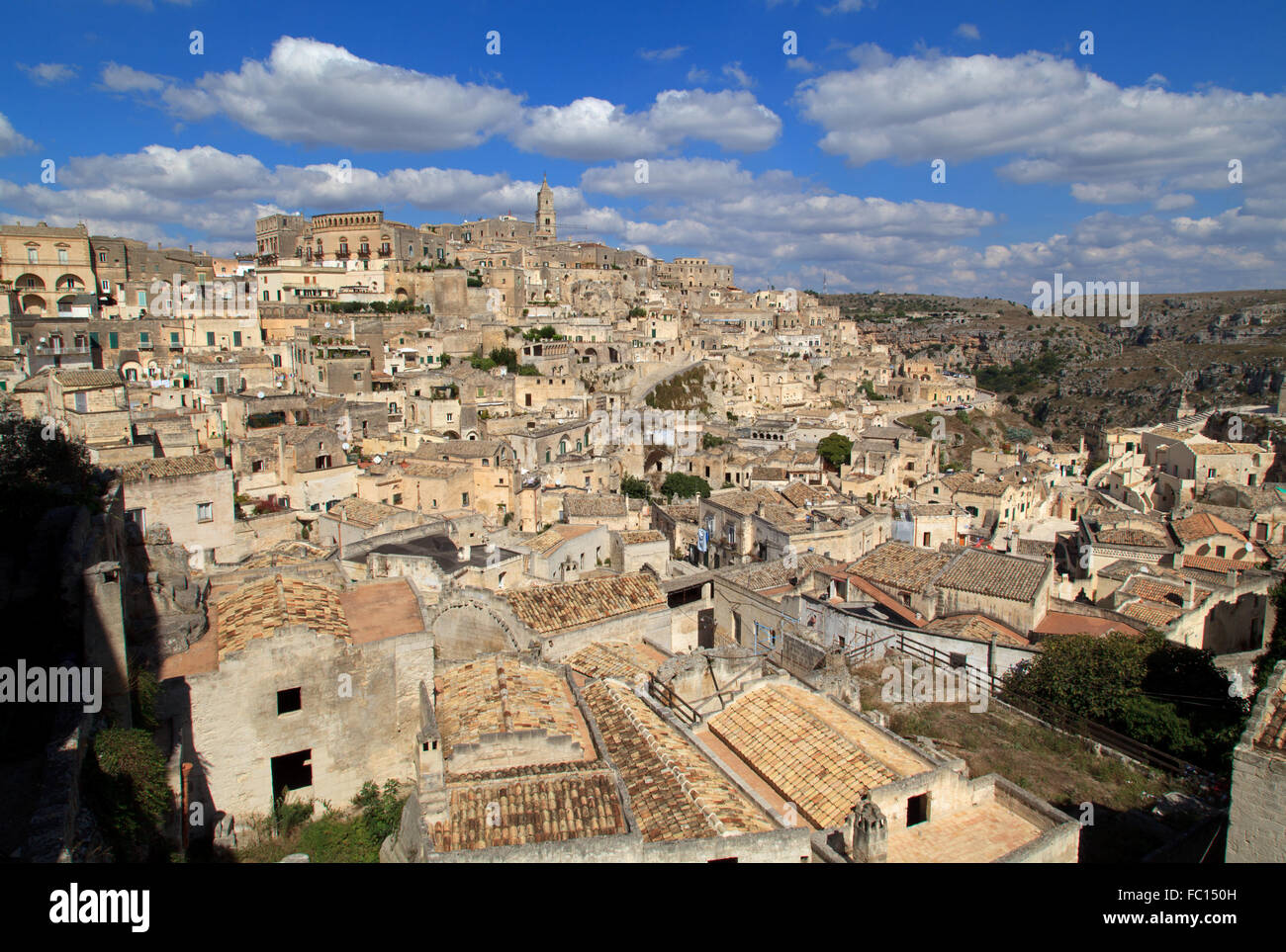 Matera town in Italy with cave settlements Stock Photo - Alamy