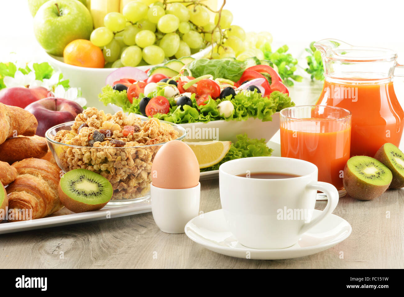Breakfast with coffee Stock Photo - Alamy