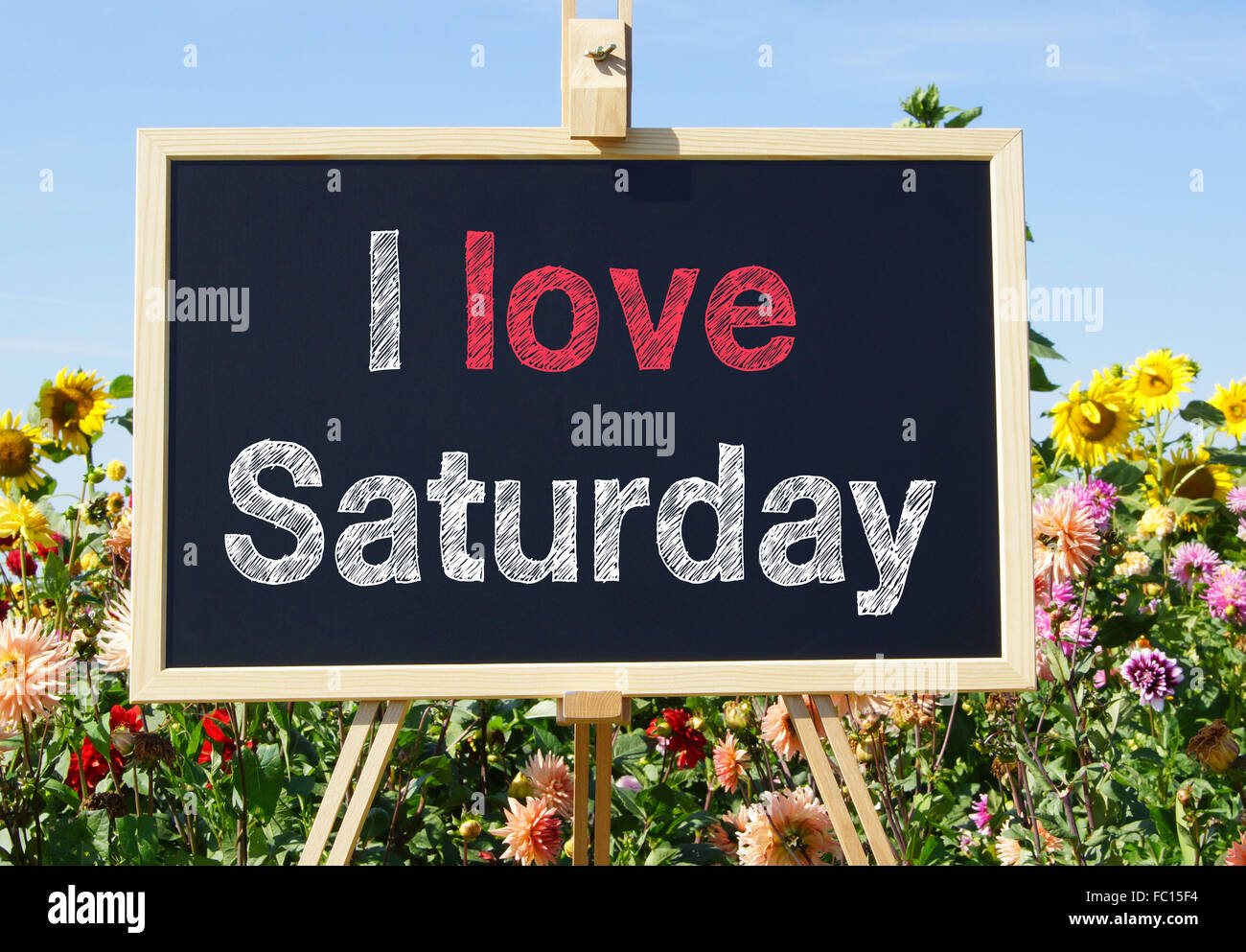 I love Saturday Stock Photo - Alamy