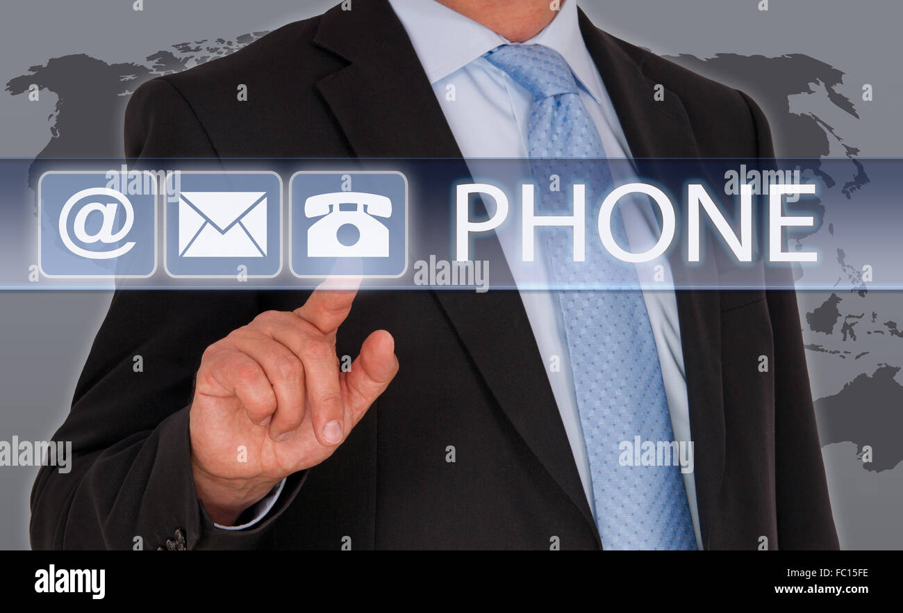 Contact by Phone Stock Photo - Alamy