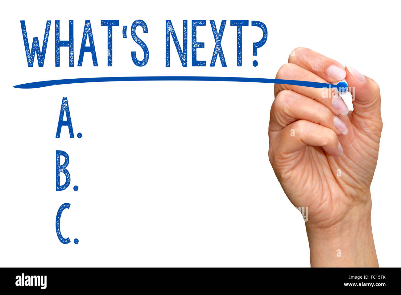 What is next Stock Photo - Alamy