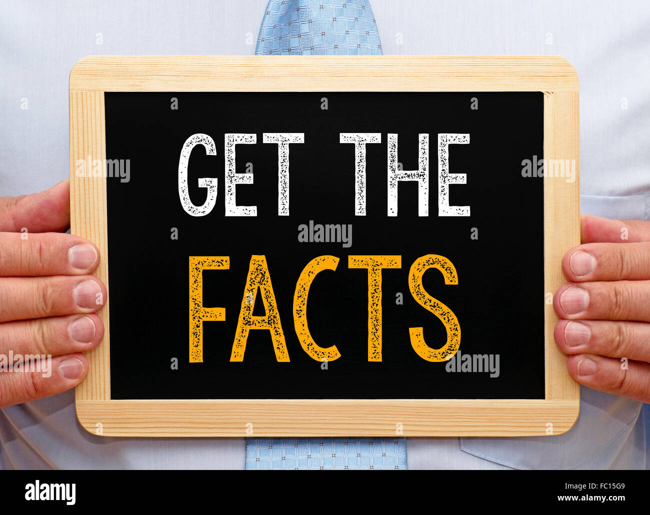 Get the Facts Stock Photo - Alamy