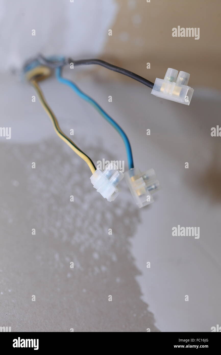 Electrical installation at construction site Stock Photo - Alamy