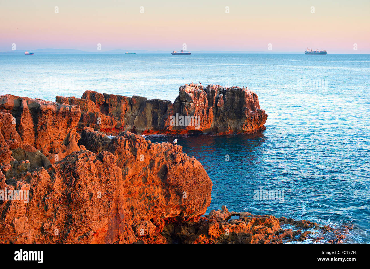 Portugal atlantic coast cascais sunset hi-res stock photography and ...