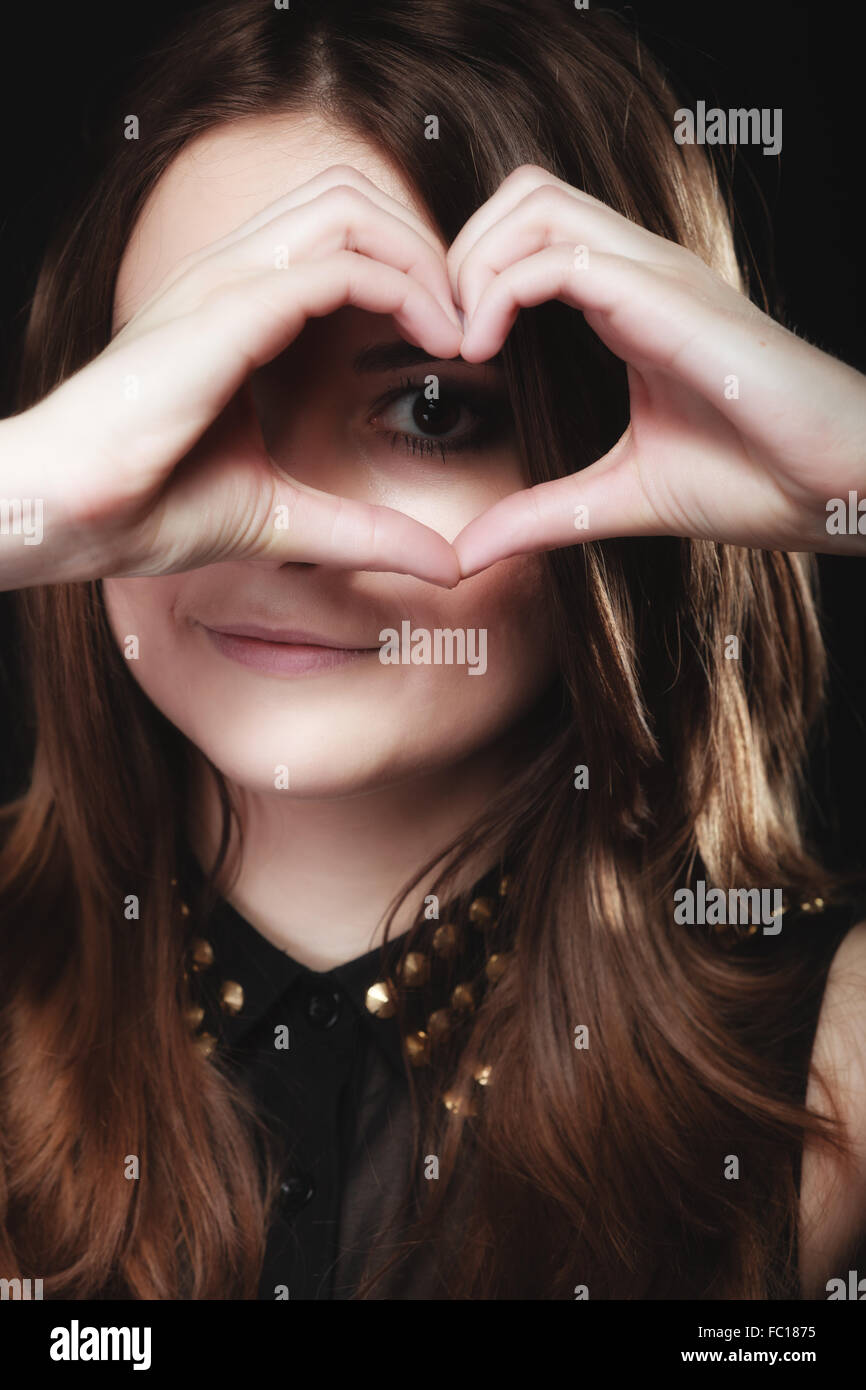 Hands doing heart sign High Resolution Stock Photography and Images - Alamy