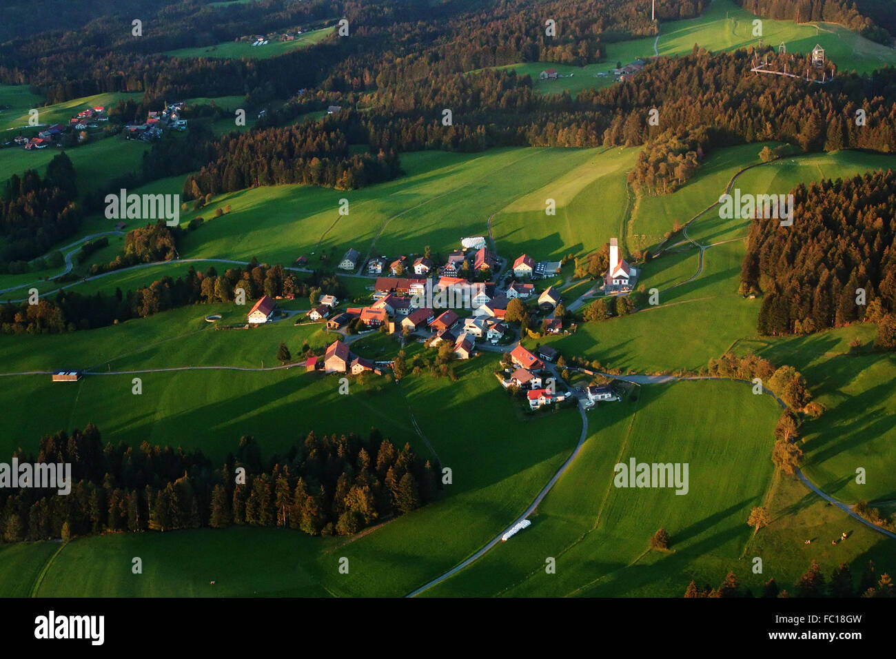 Aerial photography - Swabia - Allg├ñu Stock Photo - Alamy