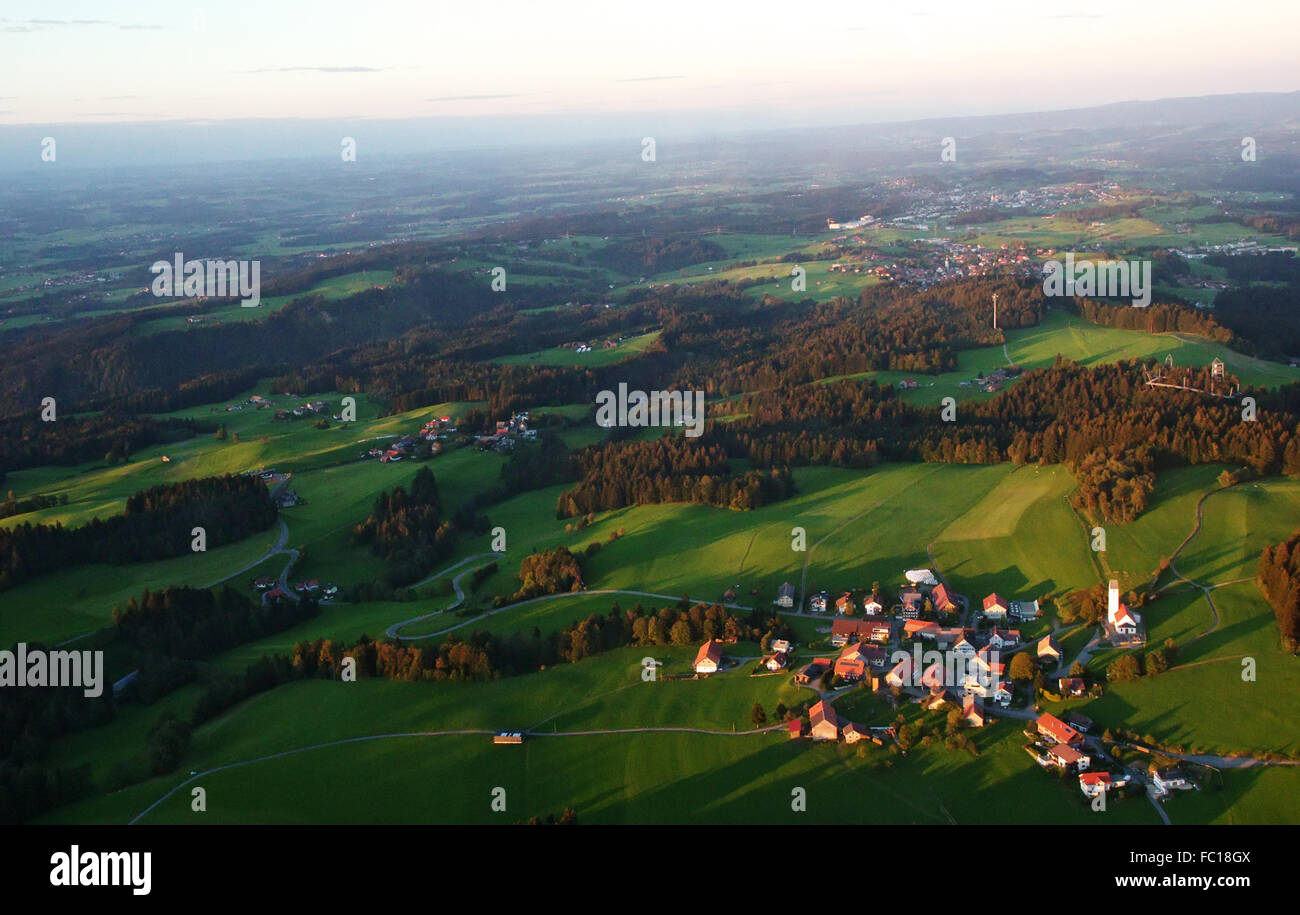 Aerial photography - Swabia - Allg├ñu Stock Photo - Alamy