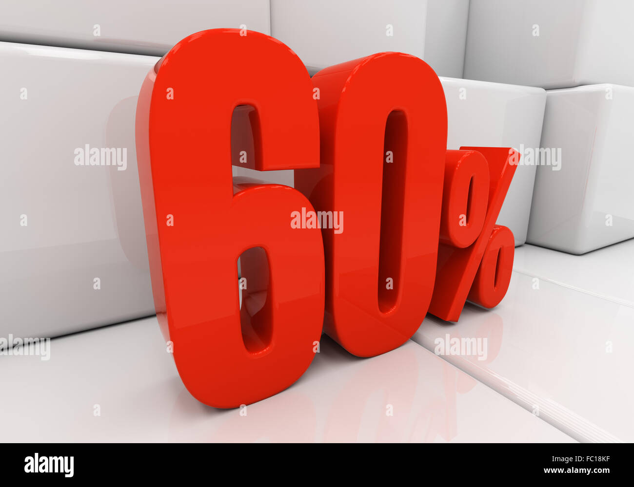 3D 60 percent Stock Photo - Alamy