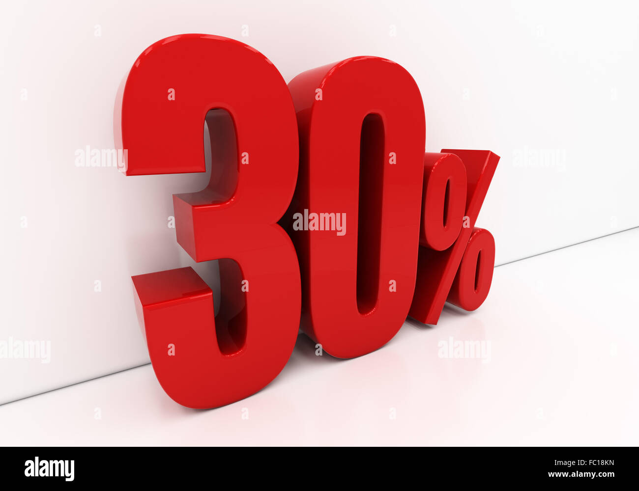 3D 30 percent Stock Photo - Alamy