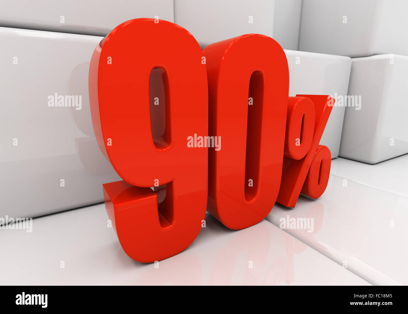 3D 90 percent Stock Photo - Alamy