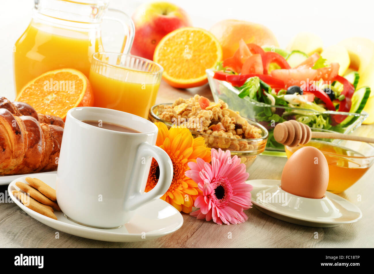Breakfast with coffee Stock Photo - Alamy
