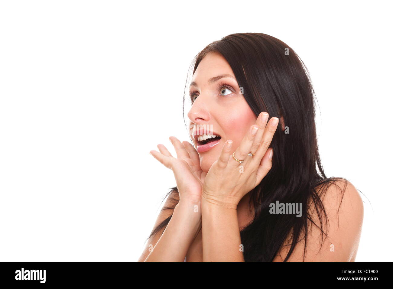 Hands over mouth hi-res stock photography and images - Alamy