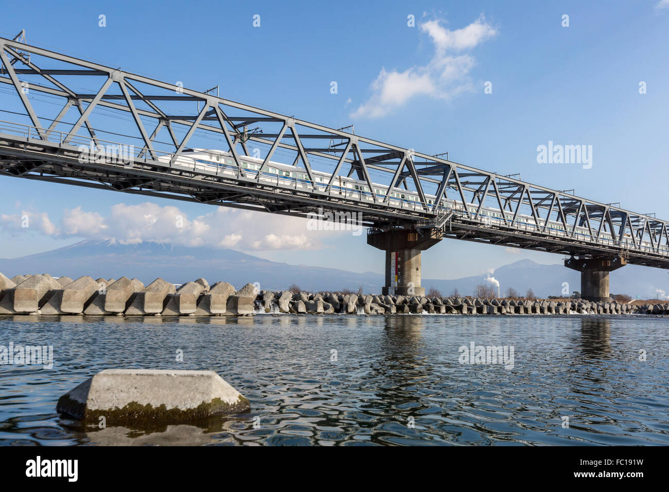 Shinkansen and Fuji Mountain Stock Photo - Alamy
